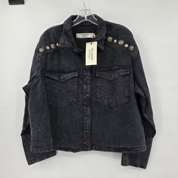 Idyllwind | Jackets & Coats | Idyllwind Chambray Charcoal Studded Jean ...